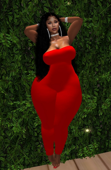Second Life Marketplace Qb Iflirt Jumpsuit Red